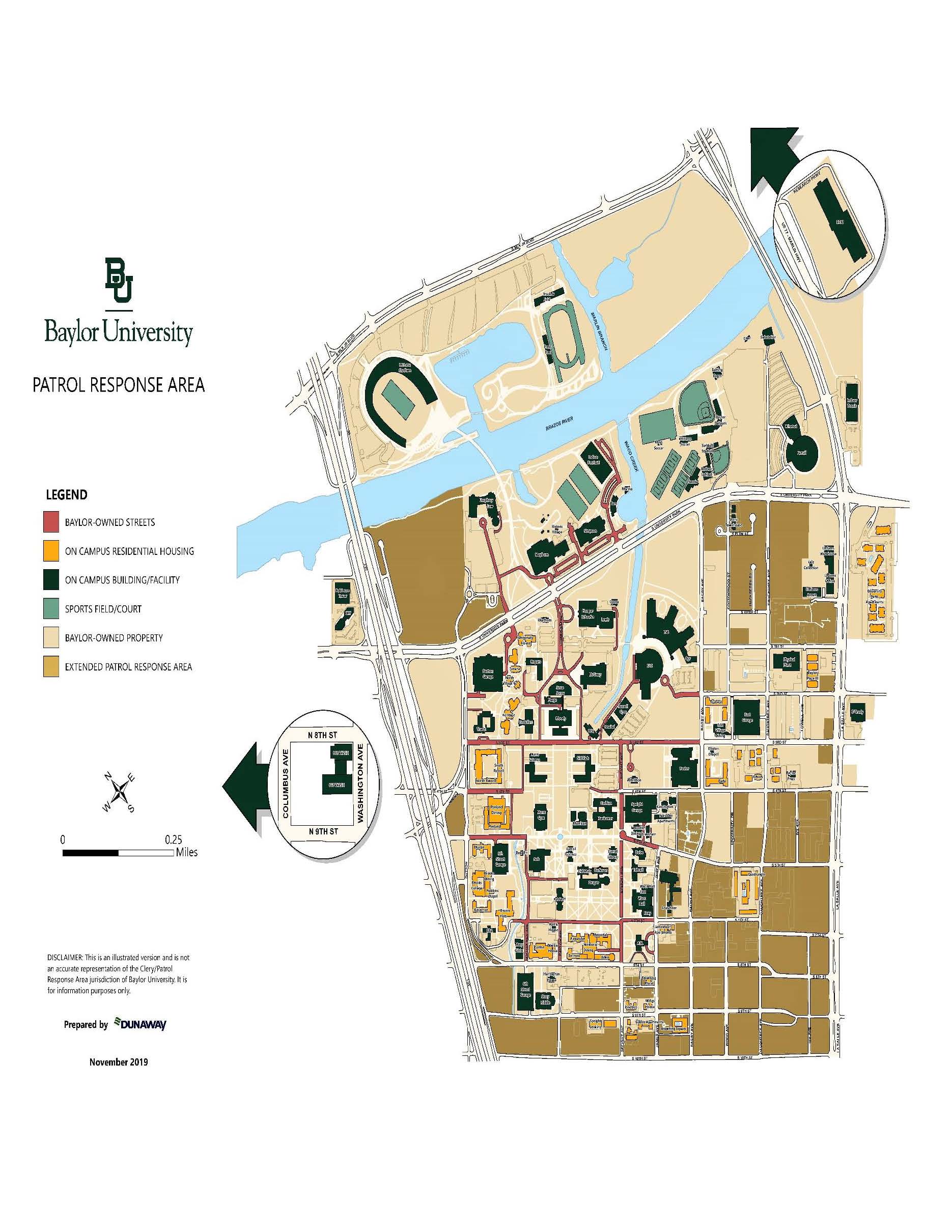 Clery Geography | Clery Compliance | Baylor University